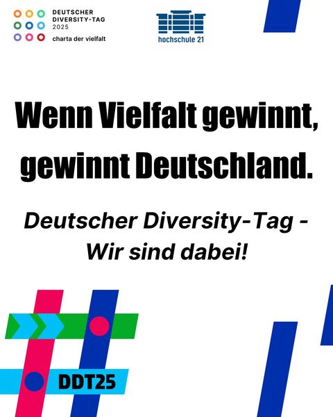 Deutscher Diversity-Tag: hochschule 21 unterzeichnet Charta der ...